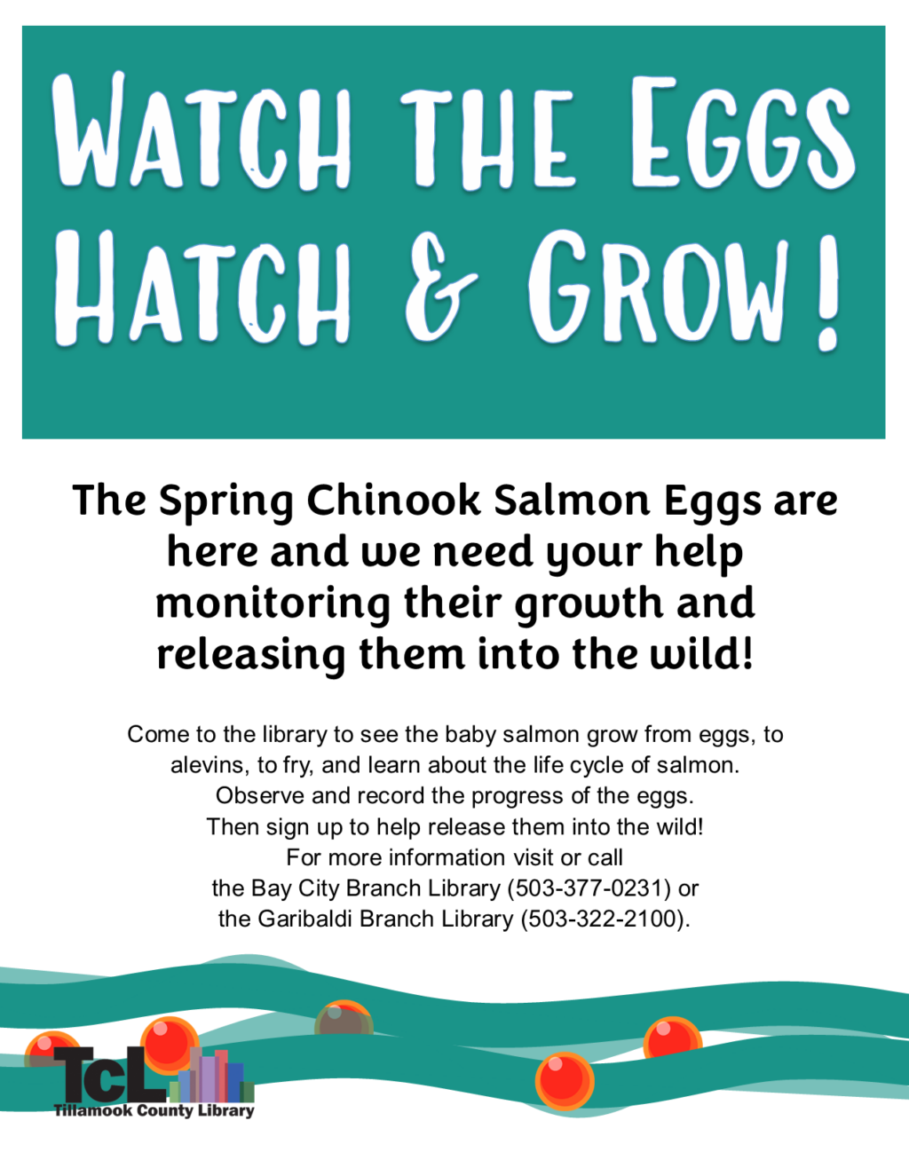 ODFW STEP Salmon Egg Hatch - Tillamook Chamber of Commerce